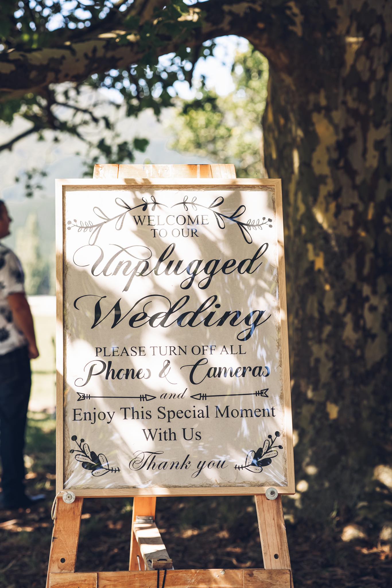 Unplugged Sign – Covers Event Hire